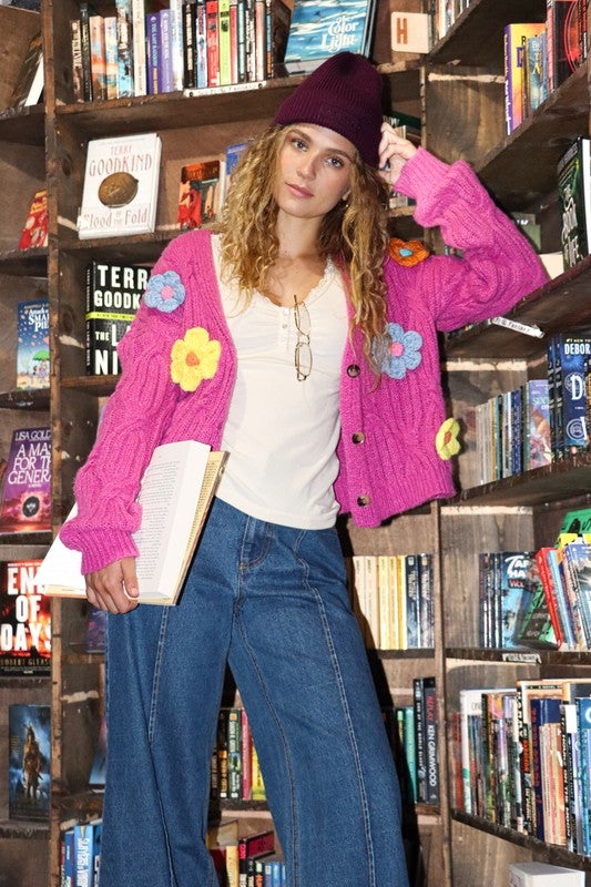 Flower Power Cardigan | Jackie's Uniquely U Boutique, LLC