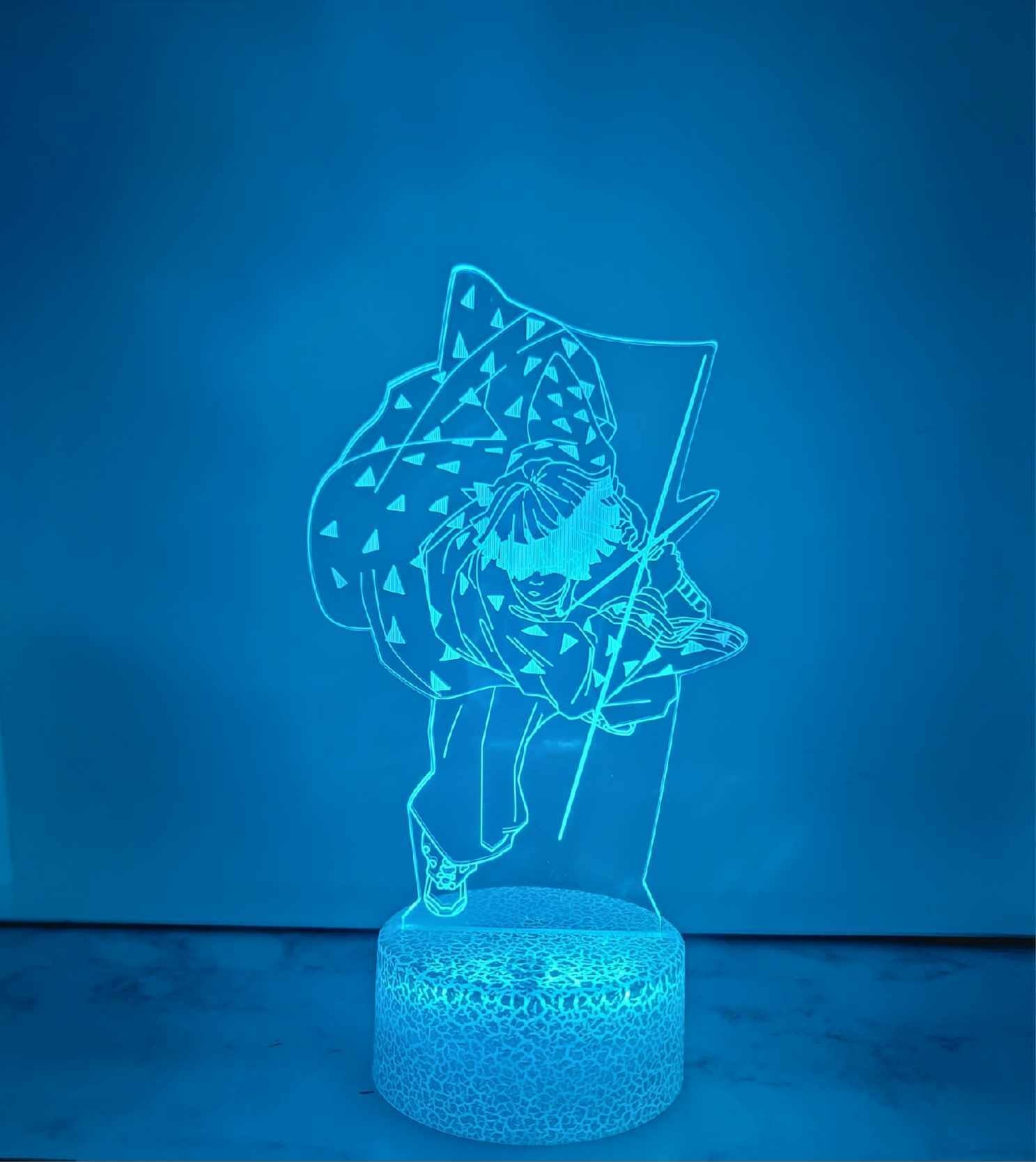 Zenitsu 3D LED Lamp | Jackie's Uniquely U Boutique, LLC